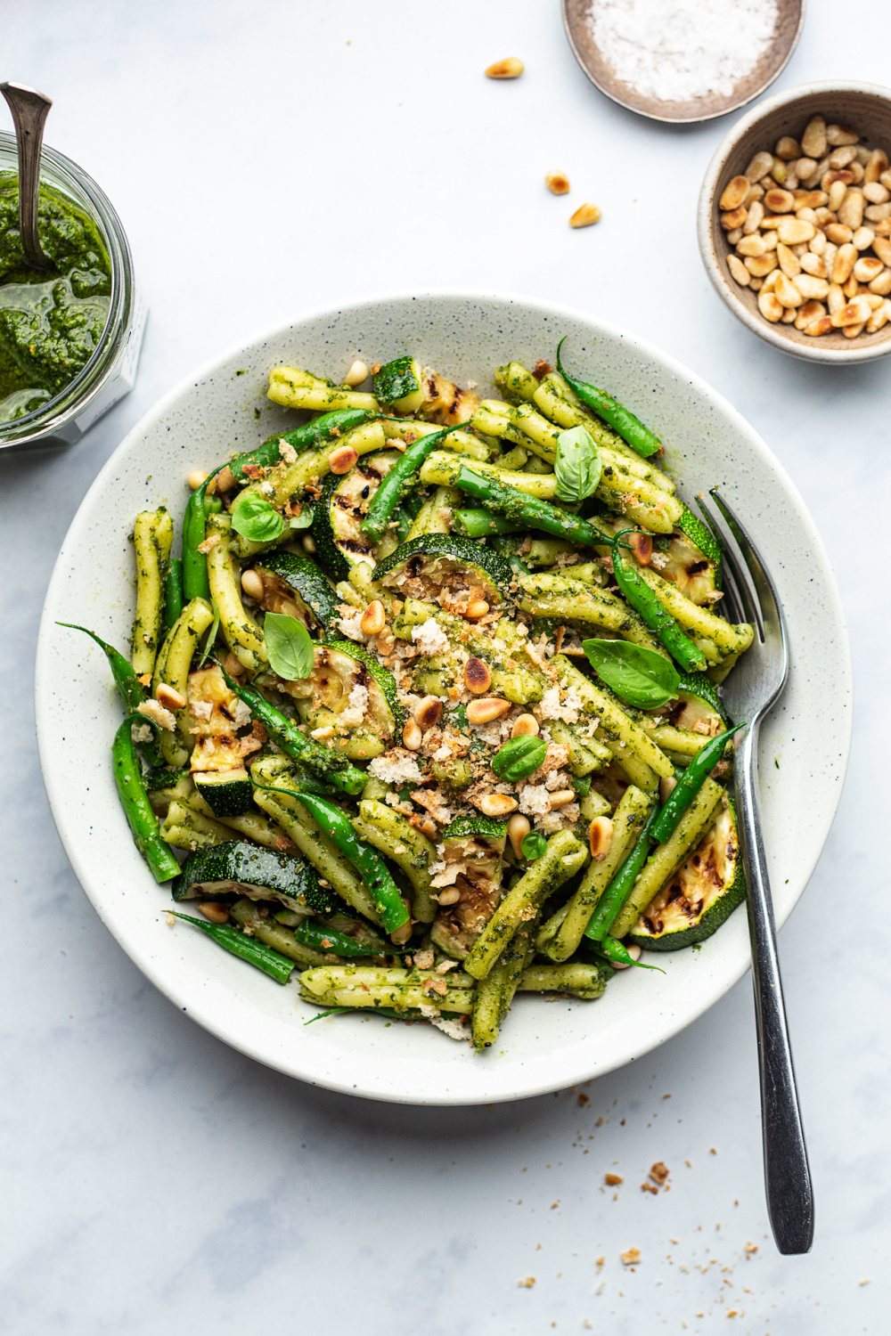 Green Pesto Recipe Chicken Pesto Pasta (Creamy And Garlicky) | The