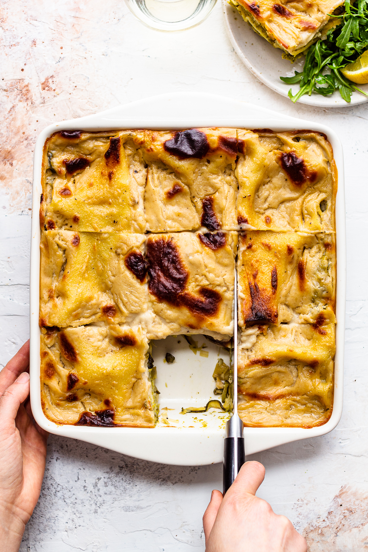 Vegan lasagna primavera - Lazy Cat Kitchen