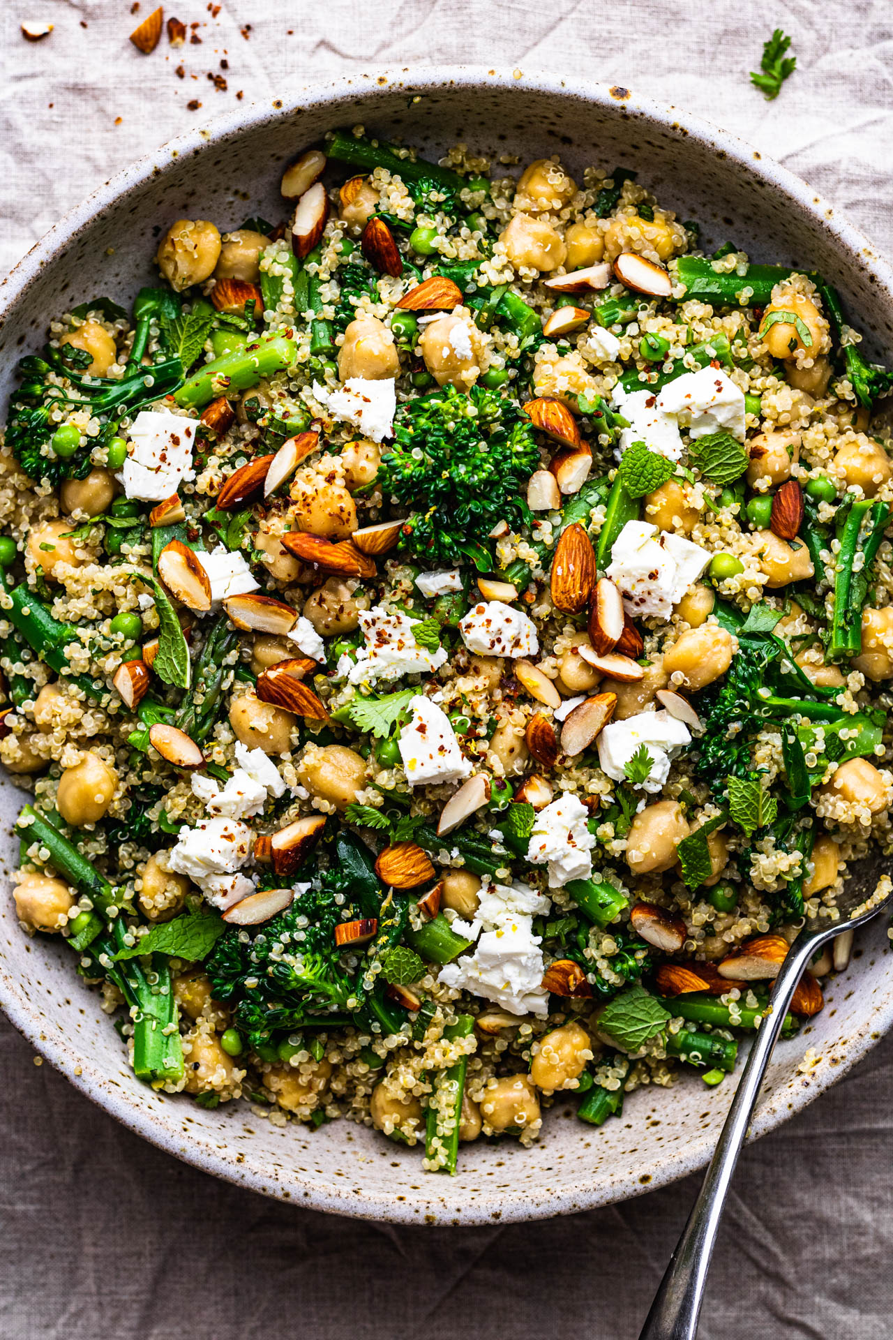Quinoa salad with lemon dressing - Lazy Cat Kitchen